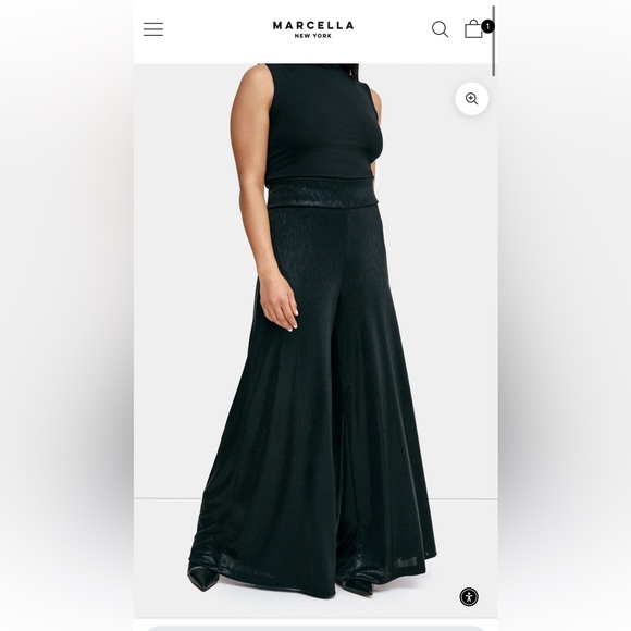 Marcella NYC | Pants & Jumpsuits | Marcella Nyc Georgia Metallic Pants ...